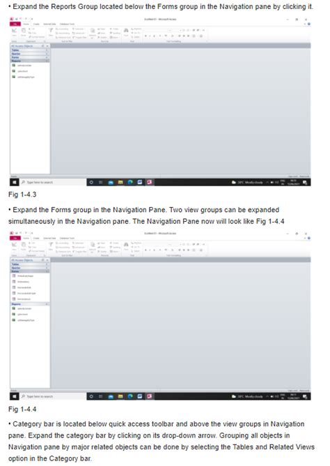 Solved On The Navigation Pane Group The Objects By Tables And Related Course Hero