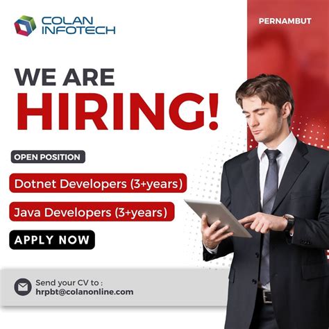 colan infotech pvt ltd pernambut vellore on linkedin jobopening nowhiring techjobs