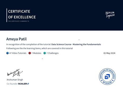 Ameya Patil On Linkedin Datascience Certification Pythonprogramming Datavisualization Sql