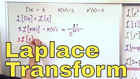 09 Solve Differential Equations With Laplace Transforms Part 1