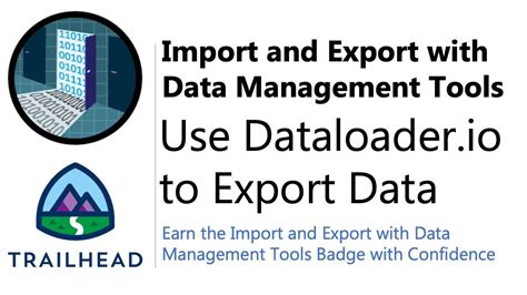 Use To Export Data Trailhead Answered And Explained Youtube
