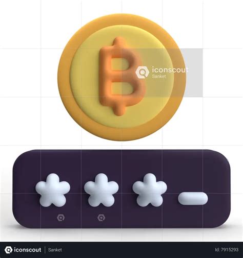 Bitcoin Password 3d Icon Download In Png Obj Or Blend Format