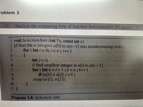 solved 11 analyze the computing time of function