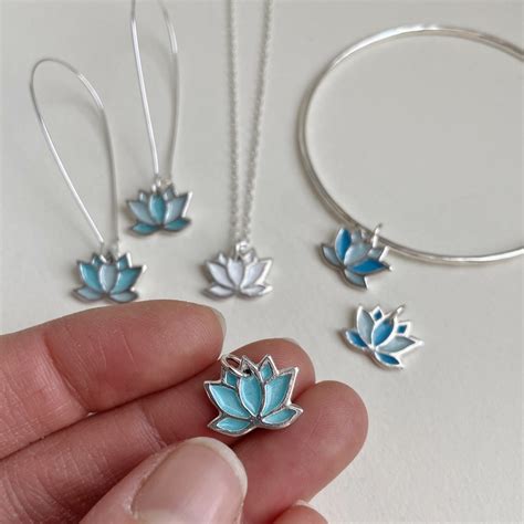 Lotus Flower Necklace Honeybourne Jewellery