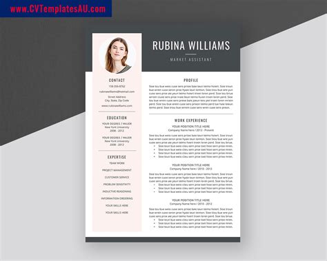 Editable CV Templates Bundle Professional And Modern Resume Templates Design Curriculum Vitae