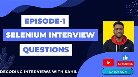 Ep 1 Frequently Asked Selenium Interview Questions Youtube