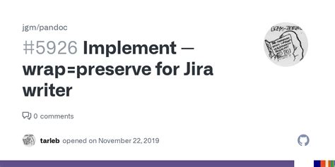 Implement Wrap Preserve For Jira Writer Issue Jgm Pandoc Github