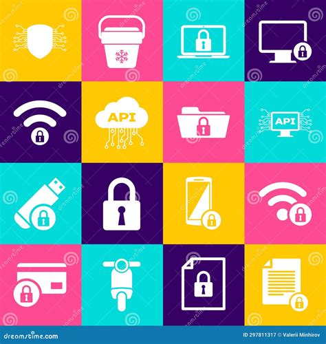 Set Document And Lock Wifi Locked Computer Api Interface Laptop