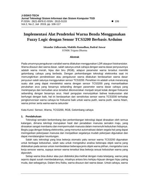 Pdf Implementasi Alat Pendeteksi Warna Benda Menggunakan … Dokumen Tips