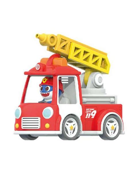 [보리보리 소이토이]핑크퐁 아기상어 비상 자동차 소방차 미니카 장난감