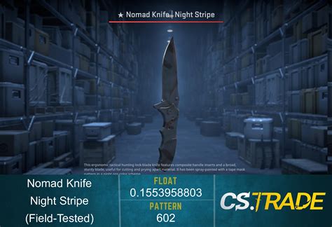 Nomad Knife Night Stripe CS Skin
