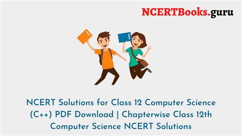 Ncert Solutions Class 12 Computer Science Chapterwise Pdf Download
