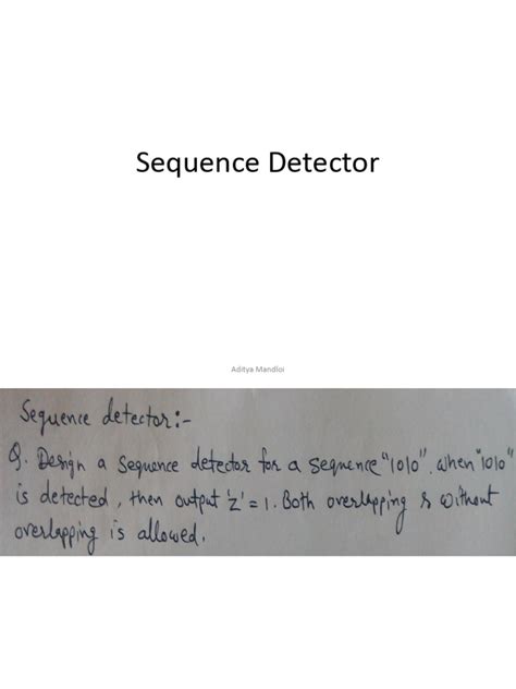 Sequence Detector Vlsi Ut 3 Pdf
