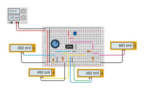 Circuit Design [1l 4 1] Non Invert Dc Tinkercad