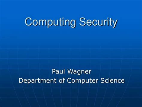 PPT Computing Security PowerPoint Presentation Free Download ID