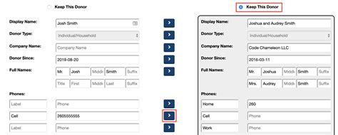 Merging Duplicate Donor Profiles Donor Wrangler