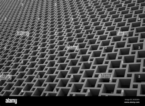 Abstract Architectural Structure Texture Gray Pastel Tones Square Concrete Pattern Modern