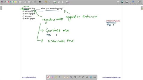 Gate 2015 Set 1 English Grammar Gate Test Series Solutions Adda Explained By Vivek