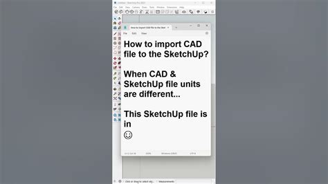 Import Cad Files To Sketchup Ii Youtube