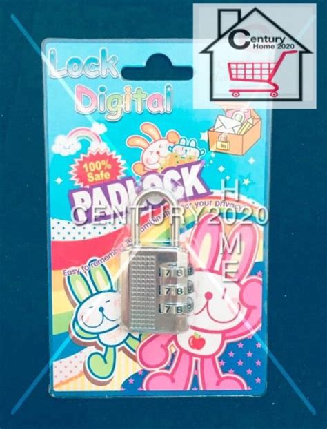 Push Button Padlock 3 Digit Push Numbers Button Combination Pad Lock Ch17 D Lazada