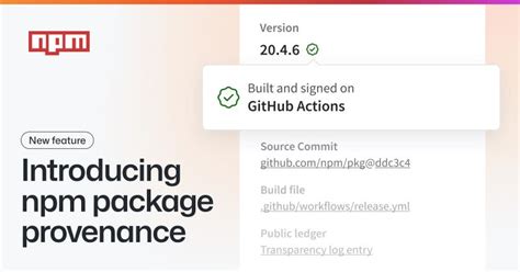 Eric Tooley On Linkedin Introducing Npm Package Provenance