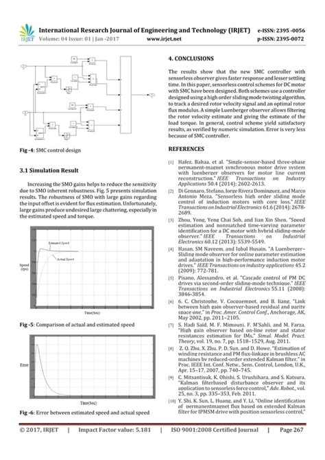 Sensrless Luenberger Observer Based Sliding Mode Control Of Dc Motor Pdf