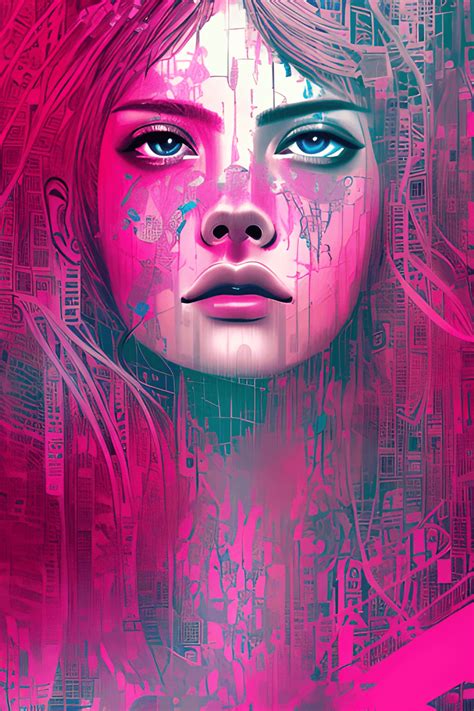 Pink Centered Symmetrical Key Visual Intricate Graphic · Creative Fabrica