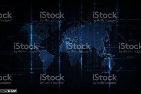 추상적인 기술 배경입니다 해커 개념 프로그래밍 코딩 이진 컴퓨터 Codematrix 배경 스타일 벡터 일러스트입니다 컴퓨터