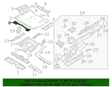 2018 2025 Volkswagen Atlas Center Cross Member 3qf 804 959 Quirkparts