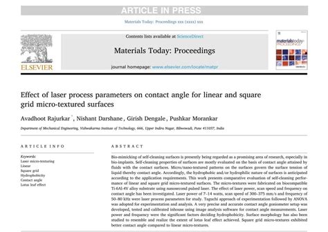 Avadhoot Rajurkar On Linkedin Vitpune Research Elsevier 11 Comments