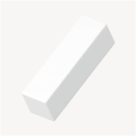 3d White Cuboid Geometric Shape Free Photo Rawpixel