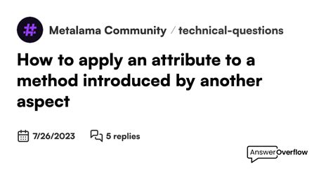 How To Apply An Attribute To A Method Introduced By Another Aspect Metalama Community