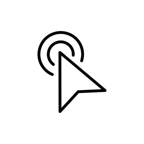 Clicking Cursor Pointing Click Icon Vector Art At Vecteezy
