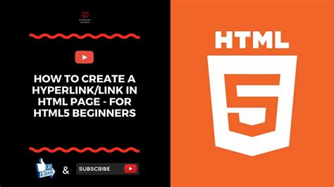 How To Create A Hyperlinklink In Html Page For Html5 Beginners Youtube