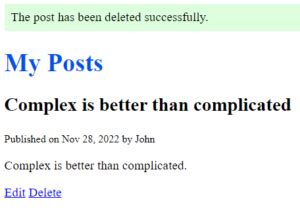 Django Delete Form
