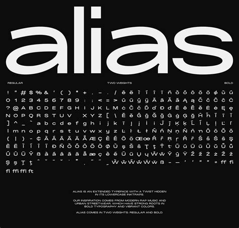 Alias Free Font Behance