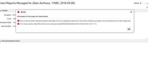getting error once we open worklist too many objects match the primary