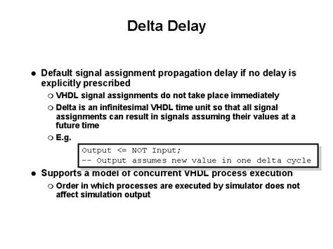 Timing Model Vhdl Uses The Following Simulation Cycle