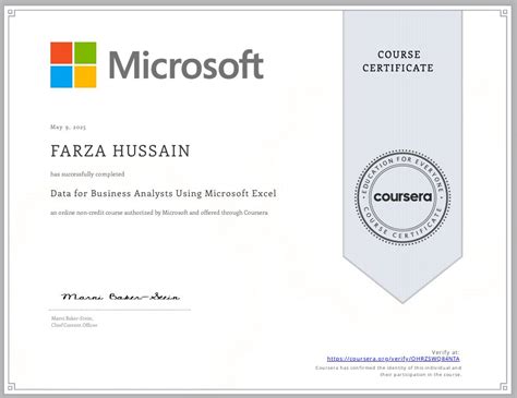 dataanalysis excel continuouslearning professionaldevelopment coursera farza hussain