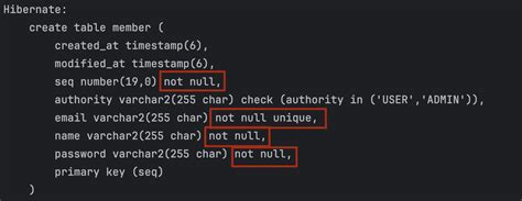 Spring Boot Entity 엔티티