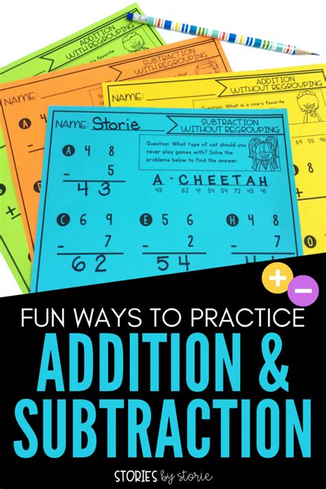 Fun Ways To Practice Addition And Subtraction