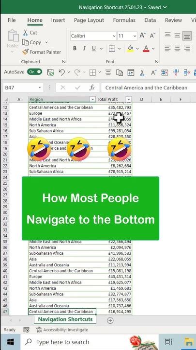 Excel Hacks For Navigating Data 😍 Excel Exceltips Excelhacks