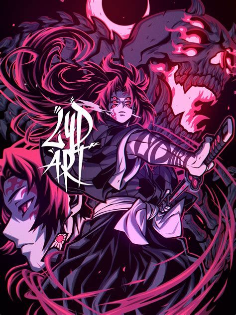 Demon Art Anime Demon Slayer Anime Demon Slayer Psychedelic