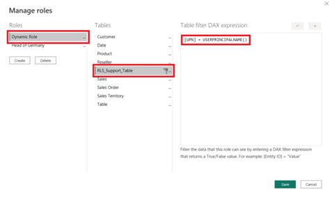 static and dynamic row level security in power bi syntera
