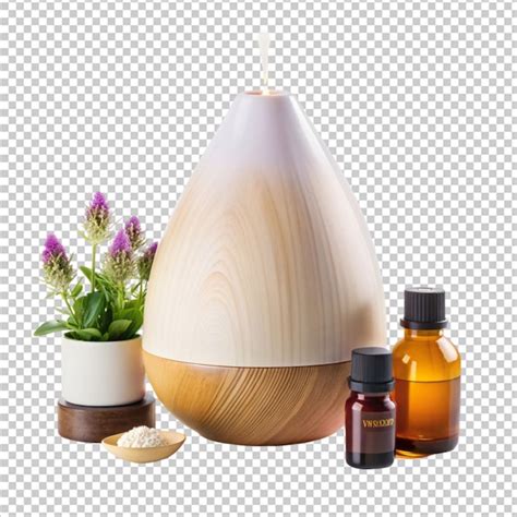 Premium PSD Scentsy Diffuser And Oils On Transparent Background