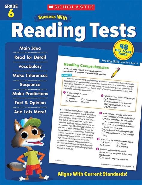 Scholastic Success With Reading Tests Reading Comprehension Grade 1 6 New 興趣及遊戲 書本 And 文具 教科書