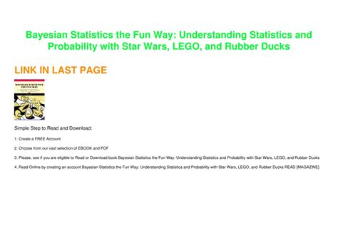 Ppt Read Pdf Bayesian Statistics The Fun Way Understanding