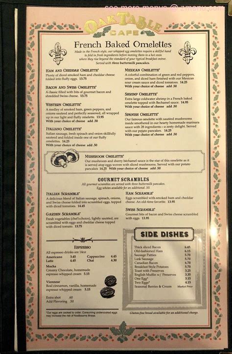 Online Menu Of Oak Table Cafe Restaurant Sequim Washington 98382 Zmenu