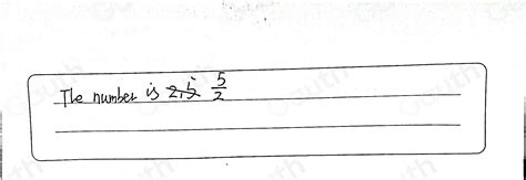 Solved The Reciprocal Of Two Less Than A Number Is Five Times The