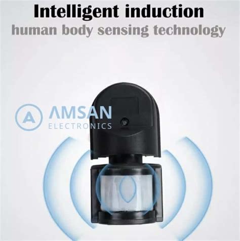 Sensor Gerak PIR Motion Detector Saklar Lampu Otomatis Alarm AMSAN ELECTRONICS